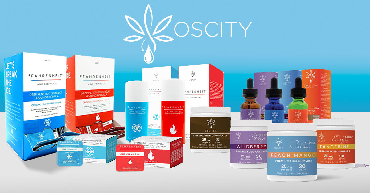Oscity Labs Hemp Full-Spectrum CBD Edibles, Tinctures & Topicals